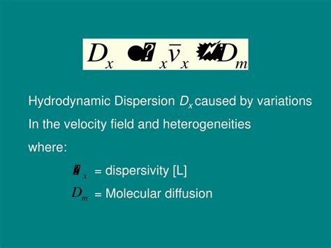 Ppt Contaminant Transport Equations Powerpoint Presentation Free Download Id9126769
