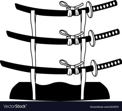 Samurai Sword Royalty Free Vector Image Vectorstock