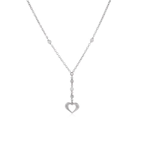 Ripley COLLAR JOYAS BARON PLATA ESTERLINA CORAZON PERLA