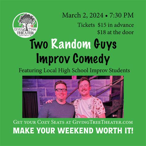 Two Random Guys Improv Comedy Hoopla