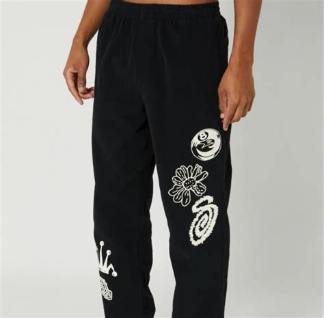 스투시 비치 그래픽 팬츠 블랙 32 후루츠패밀리