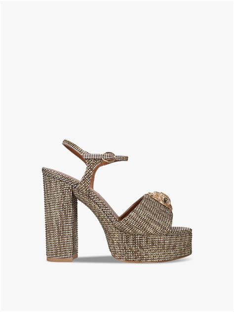 Kurt Geiger London Kensington Platform Sandals In Beige Endource