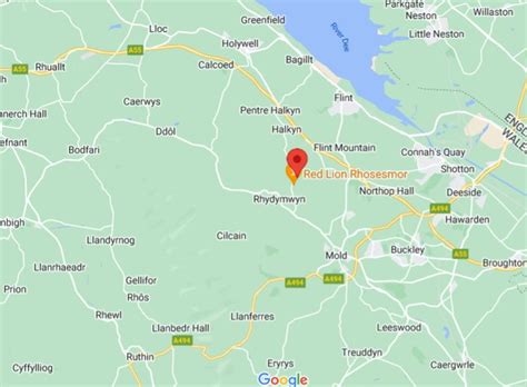 Where Is Rhosesmor Flintshire Wales Uk See Area Map And More
