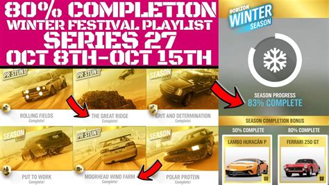 Forza Horizon 4 Winter Festival Playlist 80 Completion Series 27