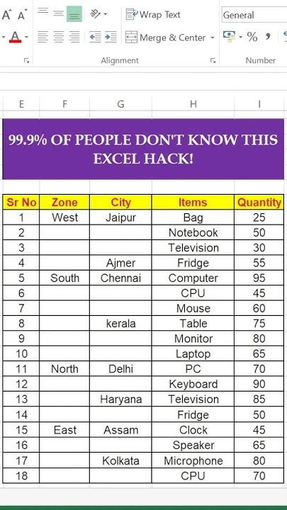 999 Of People Dont Know This Excel Hack Excelhacks Exceltips