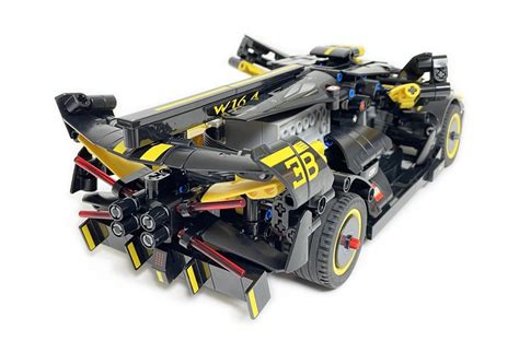 Lego Moc 42151 Bugatti Bolide Rc Mod For Powered Up Mortors By Otrans Rebrickable Build With