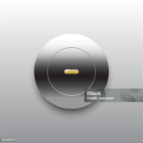 버튼 기술 로고 디지털 테크노 개념 켜짐 오프 메탈 크롬 아이콘 0명에 대한 스톡 벡터 아트 및 기타 이미지 0명 금속