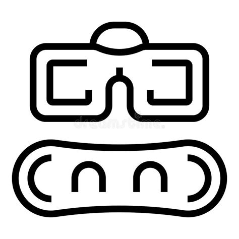 Vector De Contorno De Icono De Equipo De Snowboard Tienda Deportiva