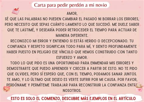 Carta De Perdón A Mi Esposa Modelo Canvas