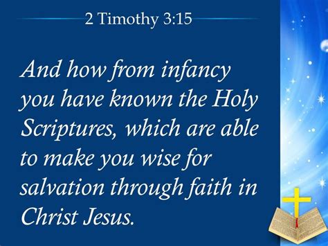 0514 2 Timothy 315 You Have Known The Holy Scriptures Powerpoint Church