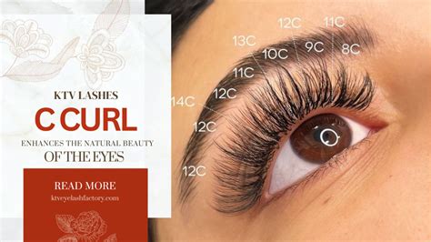 C Curl Lashes Enhances The Natural Beauty Of The Eyes Ktv False