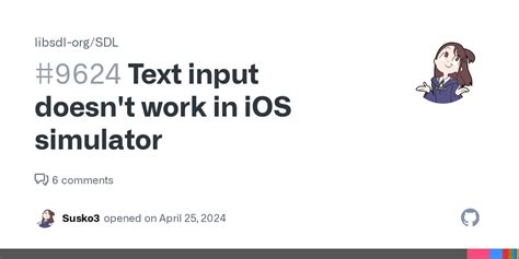 Text Input Doesn T Work In IOS Simulator Issue 9624 Libsdl Org SDL