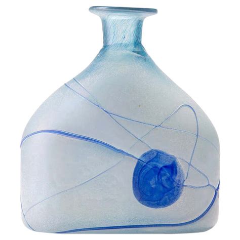 Vintage Mid Century Modern Scandinavian Glass Contrast Vase From Kosta