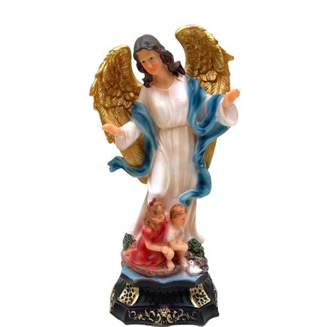 Anjo Da Guarda Azul 20 Cm Resina Importada Shopee Brasil