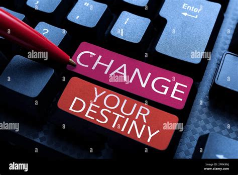 Conceptual Caption Change Your Destiny Business Showcase Choosing The