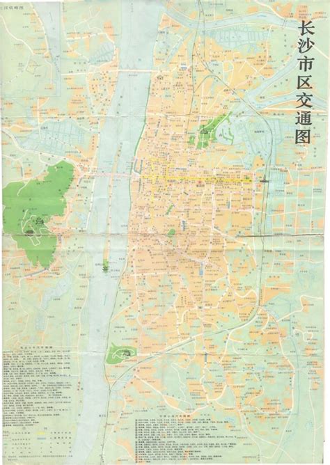1991年《长沙交通旅游图》历史地图网