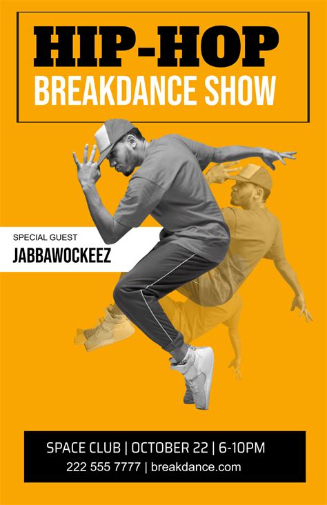 Free Hip Hop Concert Poster Template To Edit Online