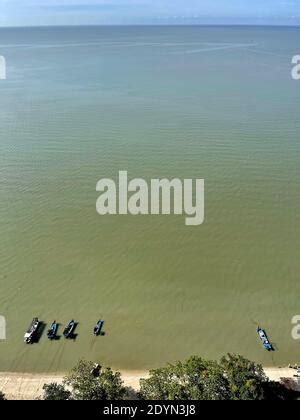 Aerial View Fishing Village At Teluk Bahang Stock Photo Alamy