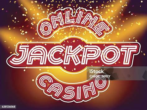 잭팟 카지노 네온 글꼴 공연에 대한 스톡 벡터 아트 및 기타 이미지 공연 공예 광고 Istock