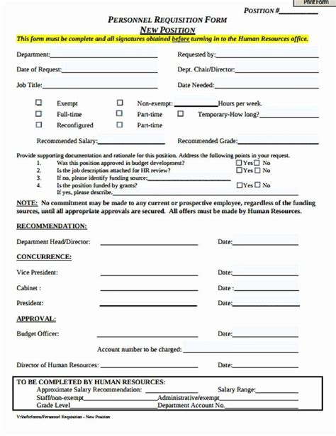 Employee Requisition Forms Inspirational 8 Personnel Requisition Form Templates Pdf Lesson