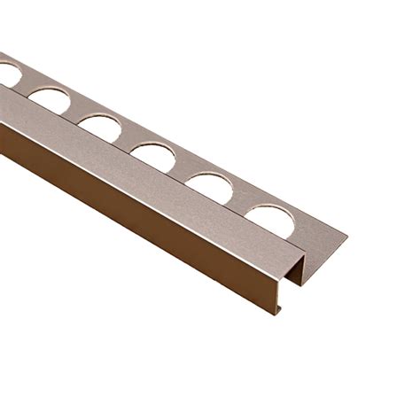Trade Metal Square Edge Matt Rose Tile Trim 2 5m Length By Premtool