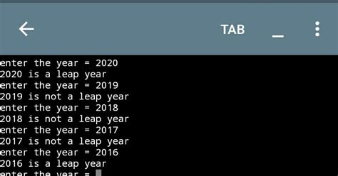 C Program Leap Year Finder