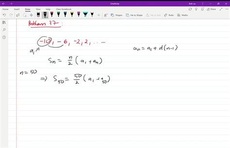 solved find the sum of the first 50 terms of the arithmetic sequence