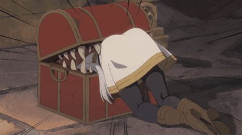 Frieren Beyond Journeys End Frieren Monster Chest Gif Frieren Beyond Journeys End Frieren
