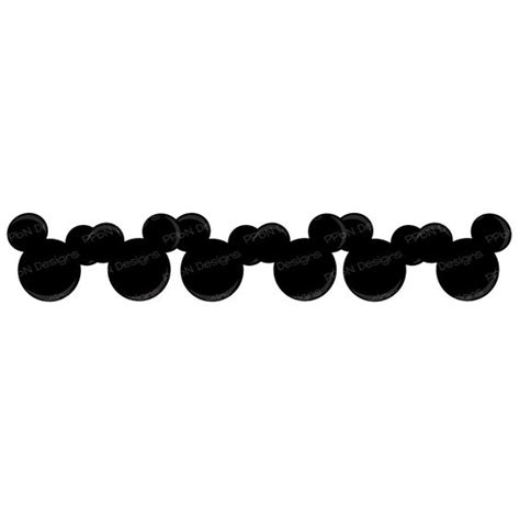 Mickey Mouse Ears Border Clip Art