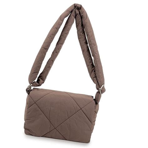 그리고 Bb Bd 여성 심플 크로스백 숄더 플랩 핸드 가방 파우치 패딩 스퀘어 퀼팅 러블리 데일리 캐주얼 패션