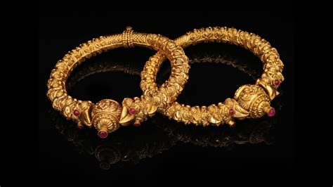 Episode25 Gold Broad Bangles Collectiongold Kada Bangle Designs