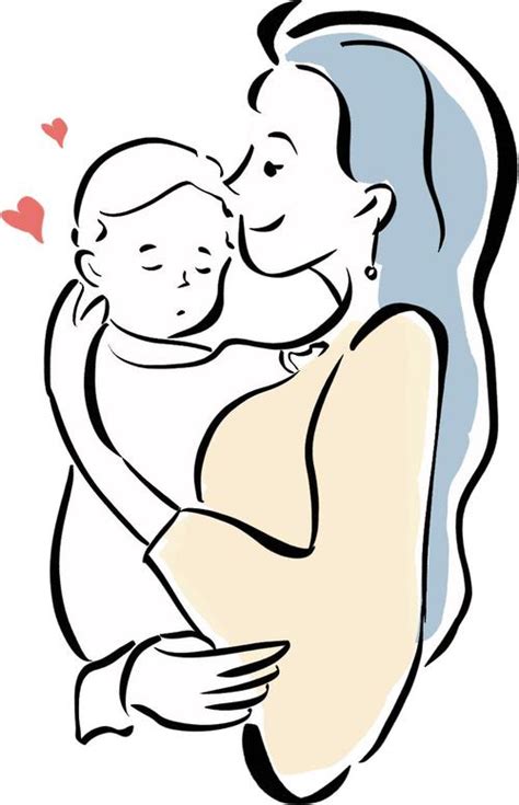 母女简笔画大全可爱（精选19张）简笔画图片大全