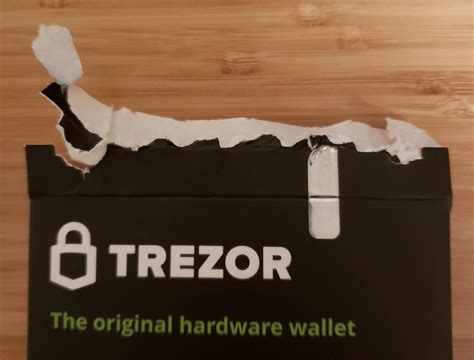 Opened Trezor One Box