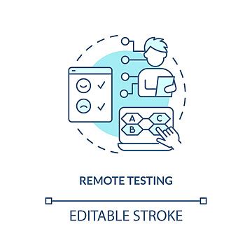 Usability Testing Concept Icons Set Conduct Editable Evaluation Vector