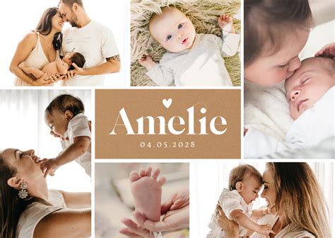 Dankeskarte Geburt Mit Fotoserie Send A Smile