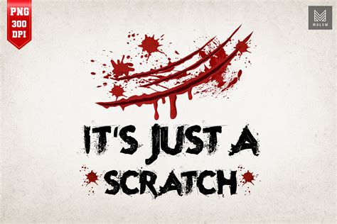 Its Just A Scratch Funny Halloween Graphic By Mulew · Creative Fabrica
