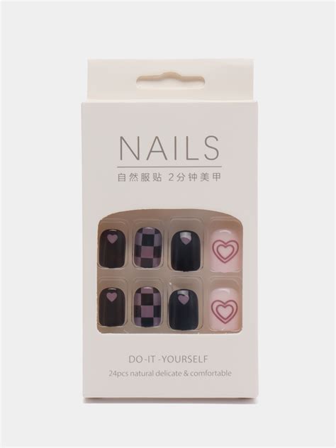 Накладные ногти с дизайном купить по цене 249 ₽ в интернет магазине Магнит Маркет