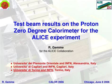 Ppt Test Beam Results On The Proton Zero Degree Calorimeter For The Alice Experiment