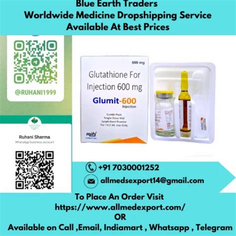 Glutathione Glumit Inj 600 Mg For Clinical Packaging Type Bottle At