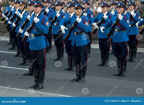 Exercise Of Serbian Army Guards Unit Editorial Image Image Of