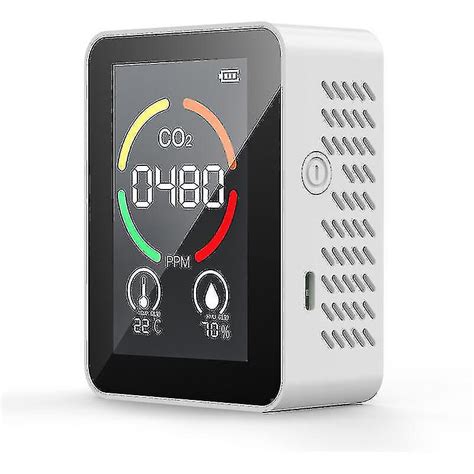 Co2 Detector Mon Co2 Dioxide Sensor Sensor With Usb Cable Temperature And Humidity Detector