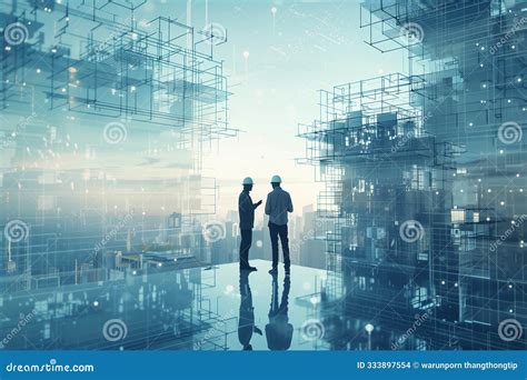 Engineers Creating And Programming Robots Set Scientists Creating