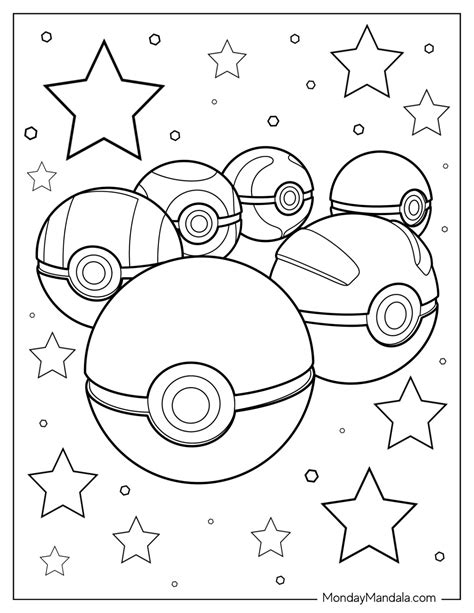 22 Pokéball Coloring Pages Free PDF Printables