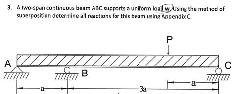 3 A Two Span Continuous Beam Abc Supports A Uniform