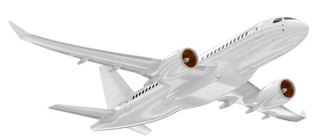 Flying Airplane Isolated On Background 3d Rendering Illustration