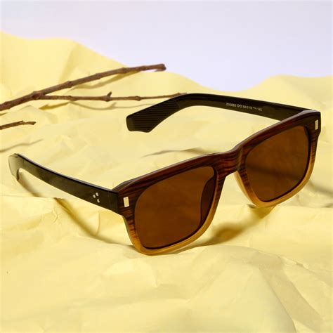 Spider Brown Rectangle Sunglasses Go Glassic