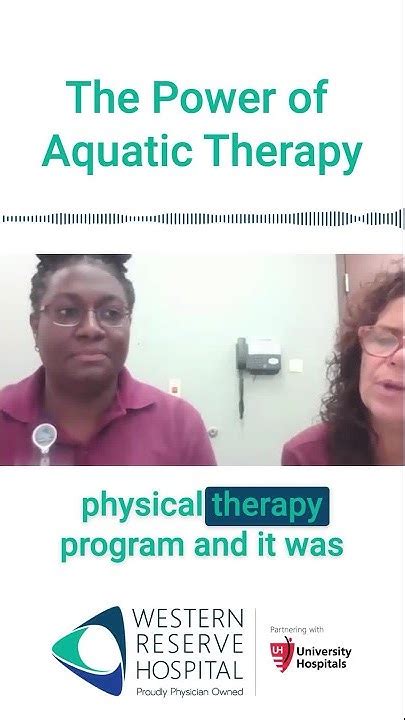 The Power Of Aquatic Therapy Youtube