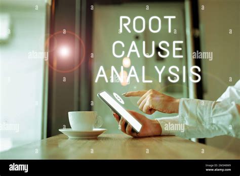 Hand Writing Sign Root Cause Analysis Business Approach Method Of