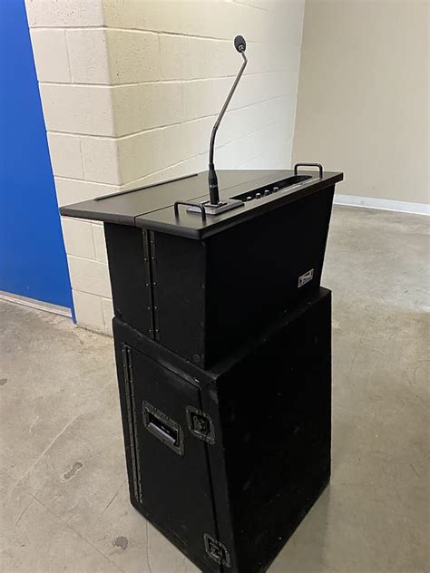Anchor Audio Acclaim Lectern ACL 8000BK Black W Base Reverb