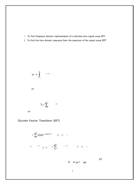 22eee059dsp011 Pdf Discrete Fourier Transform Fast Fourier Transform